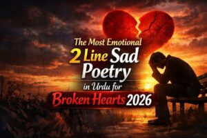 The Most Emotional 2 Line Sad Poetry in Urdu for Broken Hearts 2026